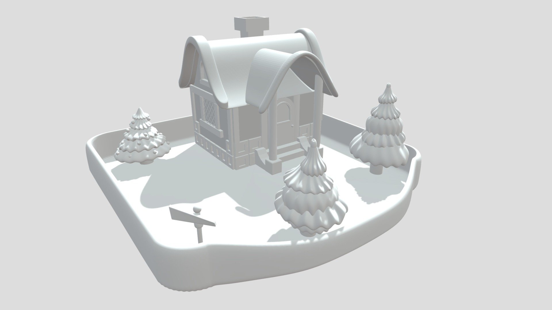 Christmas house - 3D model by Alexandra Feraru (@Ale_Alexandra1 ...