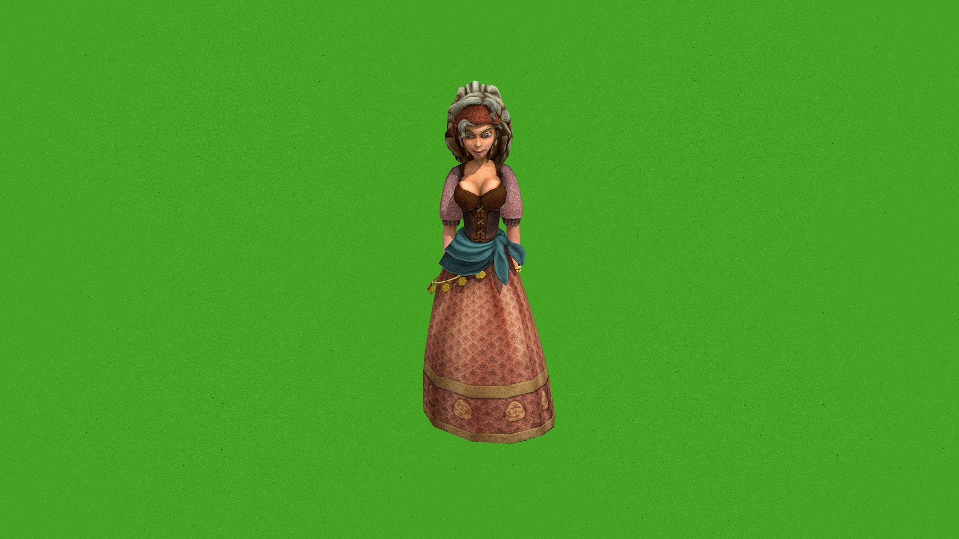 Peasant Girl Idle - Download Free 3D model by humraz.khan [ba3e9a6 ...