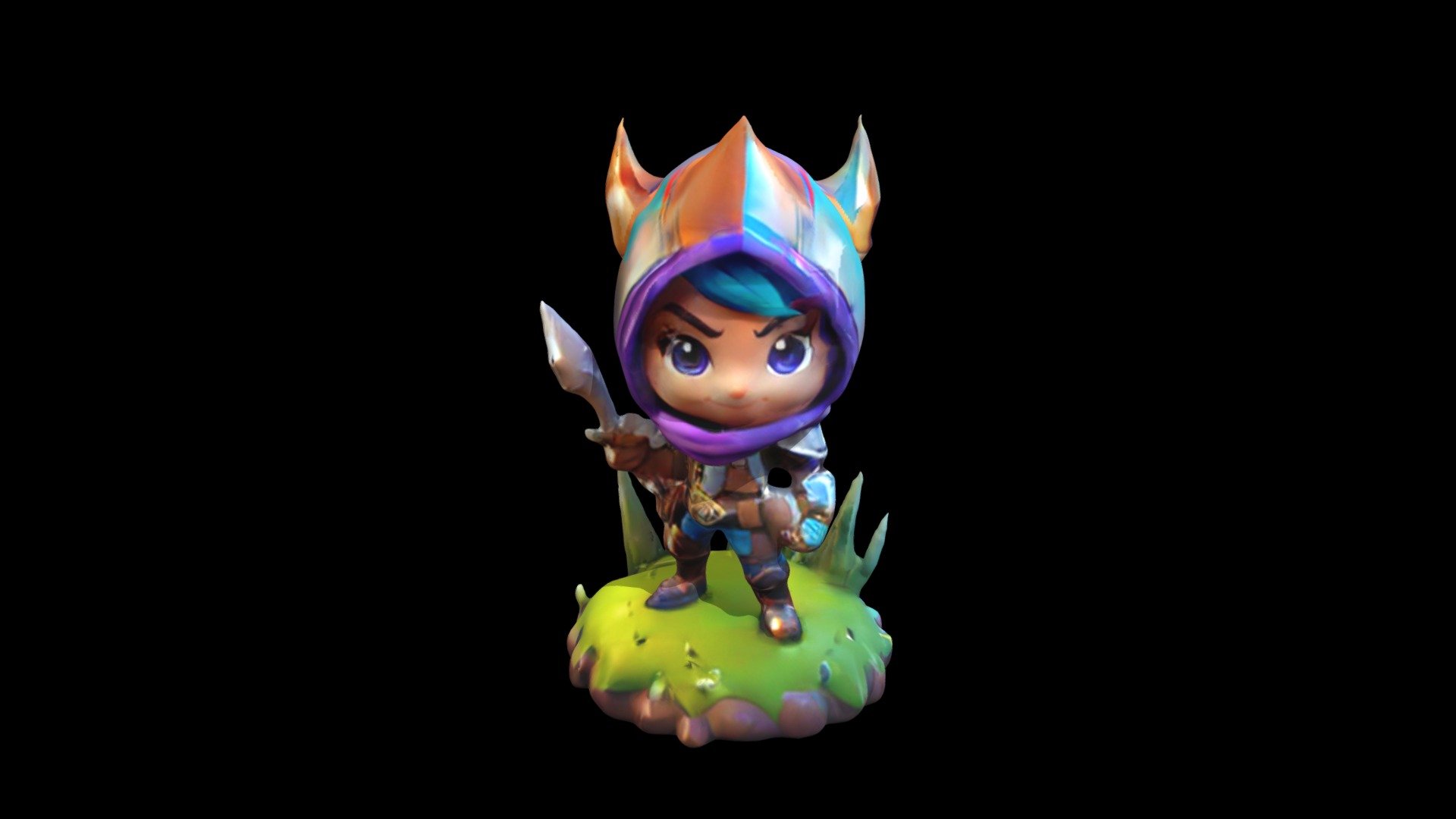 "Battle Buddy" - A warrior princess stands proud - Download Free 3D ...