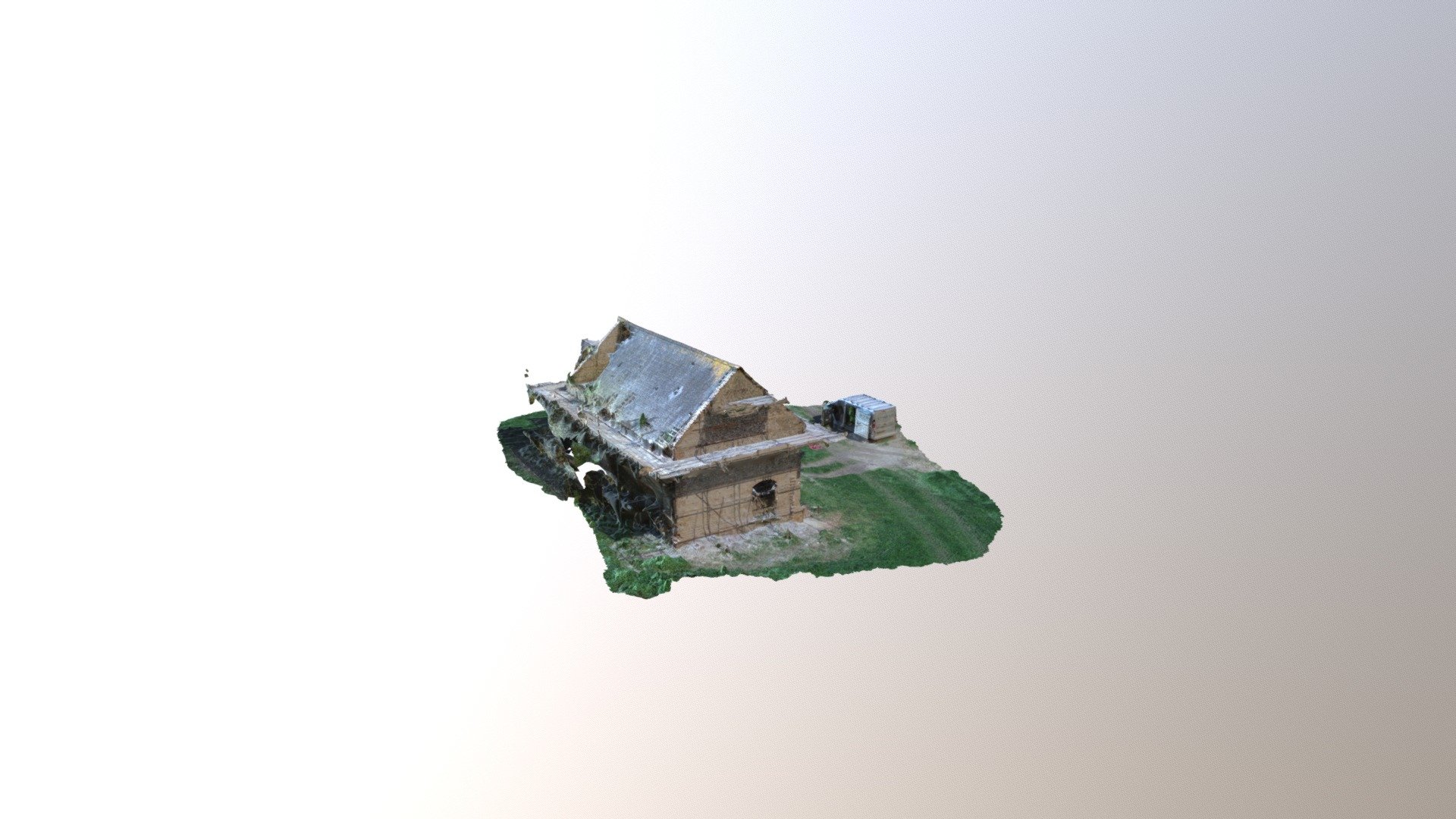 Estate Stone Barn - 3D model by warrenconsultant [ba40131] - Sketchfab