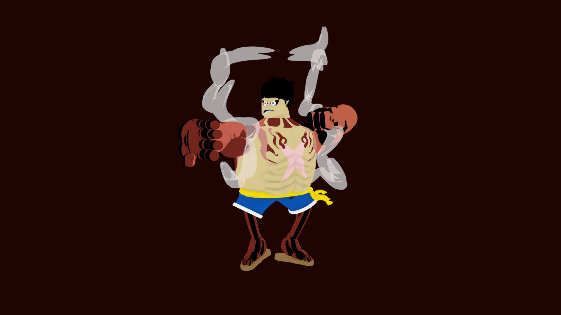 Gear 4 Luffy - Download Free 3D model by ᗰOᑎKEY ᗪ. ᒪᑌᖴᖴY ...