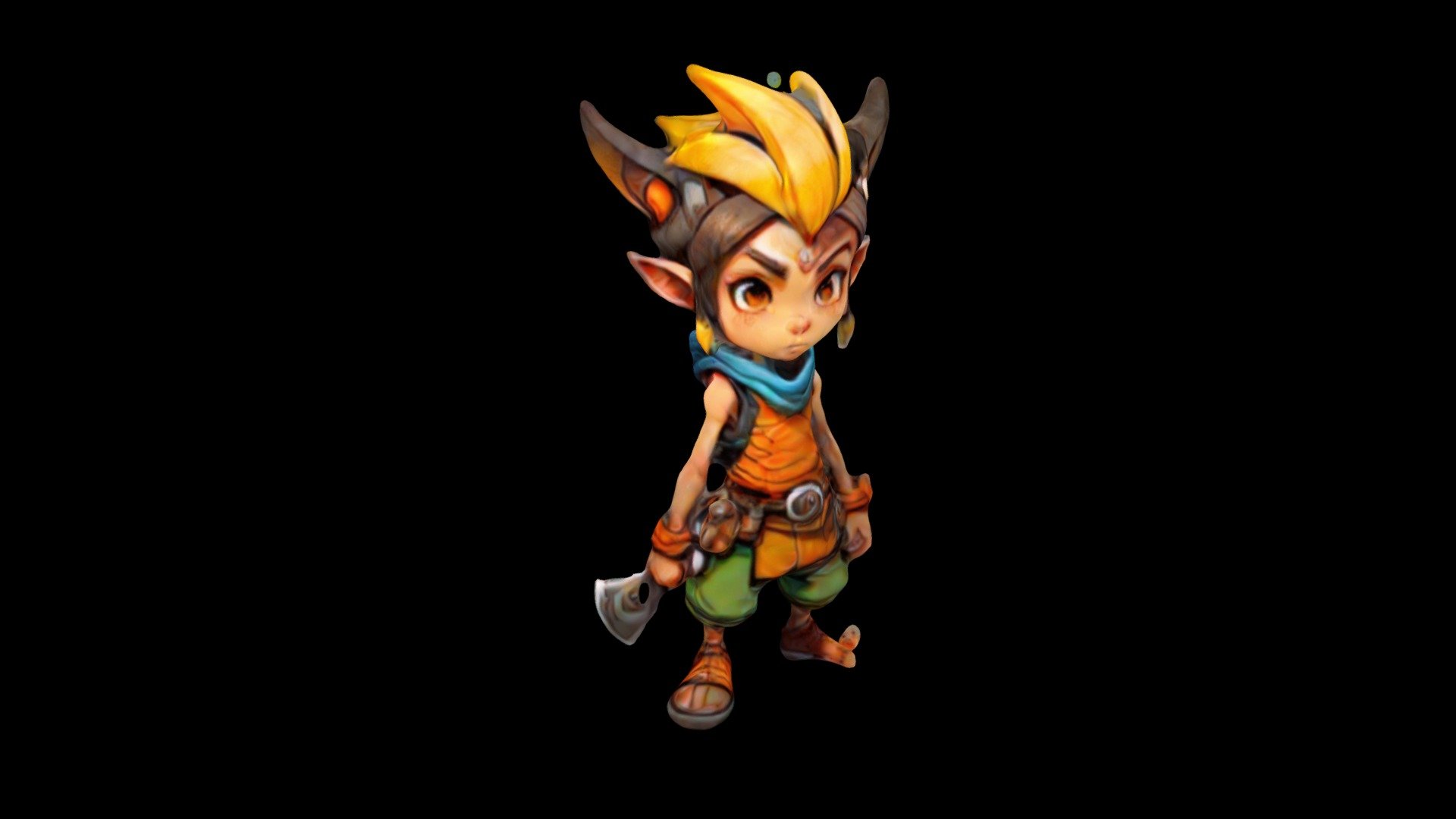 a character from the video game pandora s tower - Download Free 3D ...
