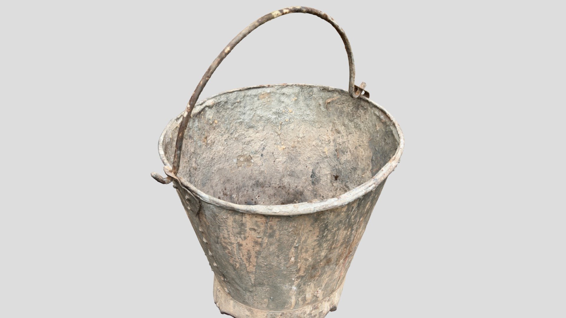 Metal bucket - Download Free 3D model by WaqAz [ba49bf9] - Sketchfab