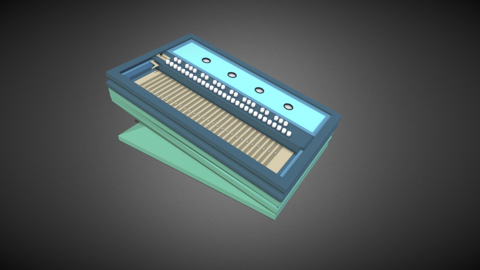 The Rocking Melodeon - Lap organ - Elbow organ - 3D model by MichaelKlee [ba4ae23] - Sketchfab