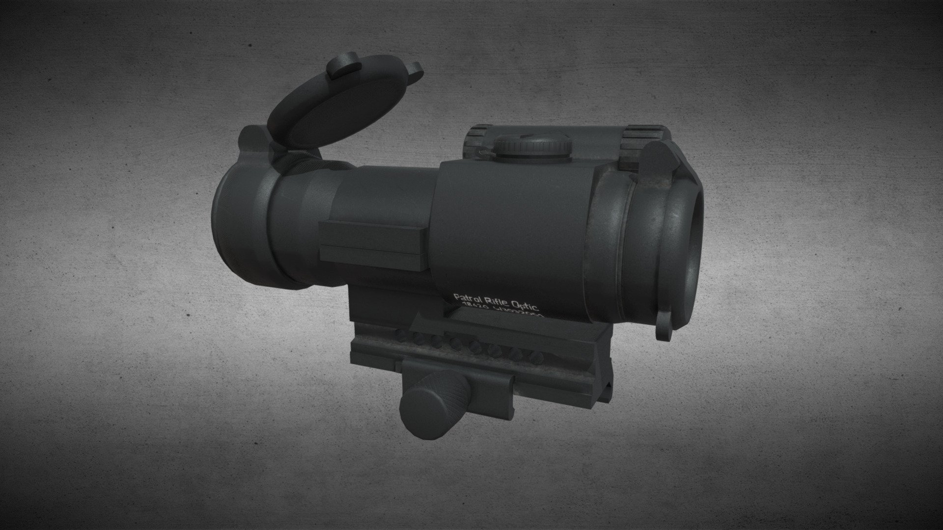 Aim Point Pro Red Dot Sight (no trade marks) - Download Free 3D model ...