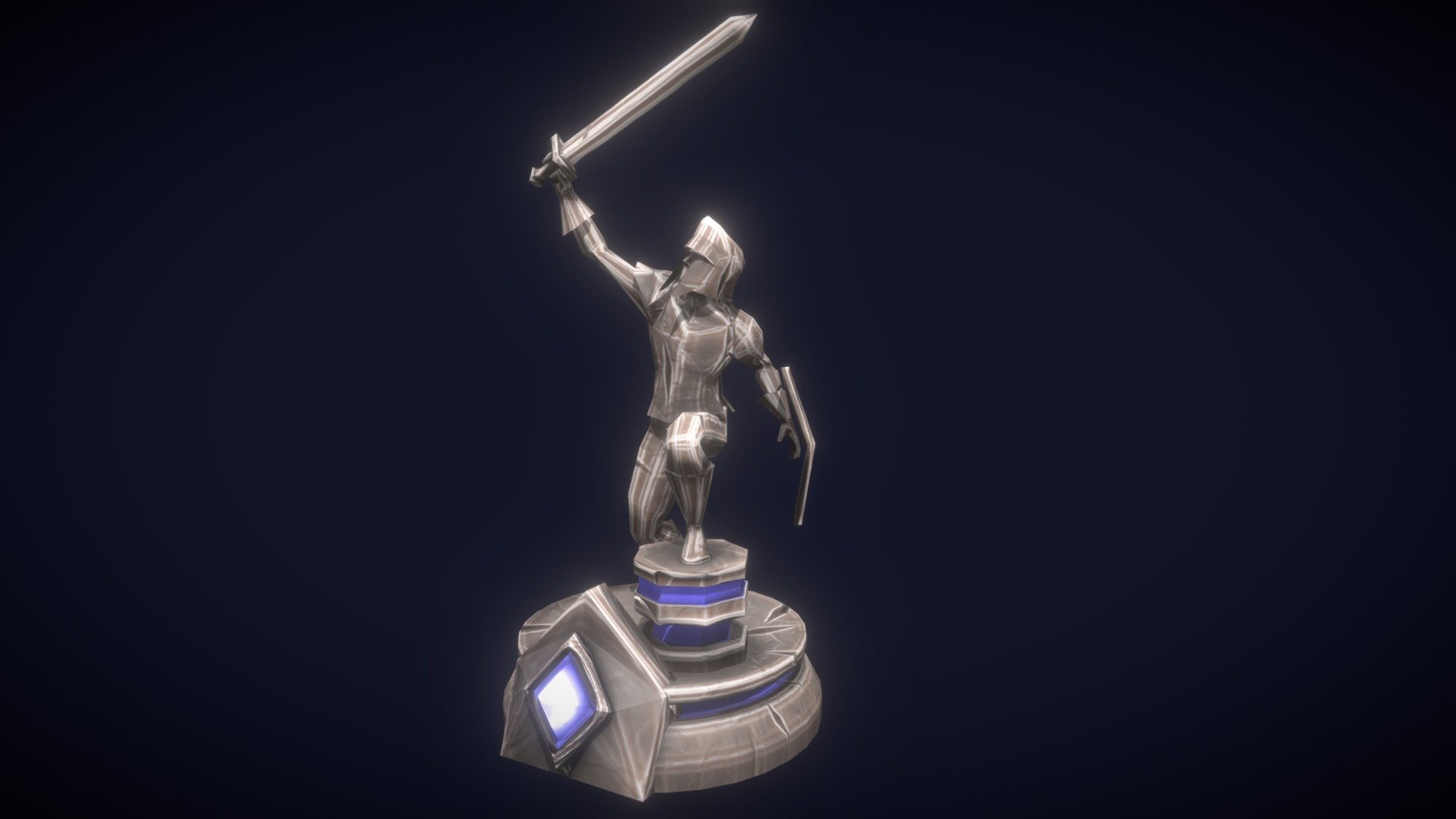 Warrior Statue Stylized - 3D model by Coreystj [ba4dab8] - Sketchfab