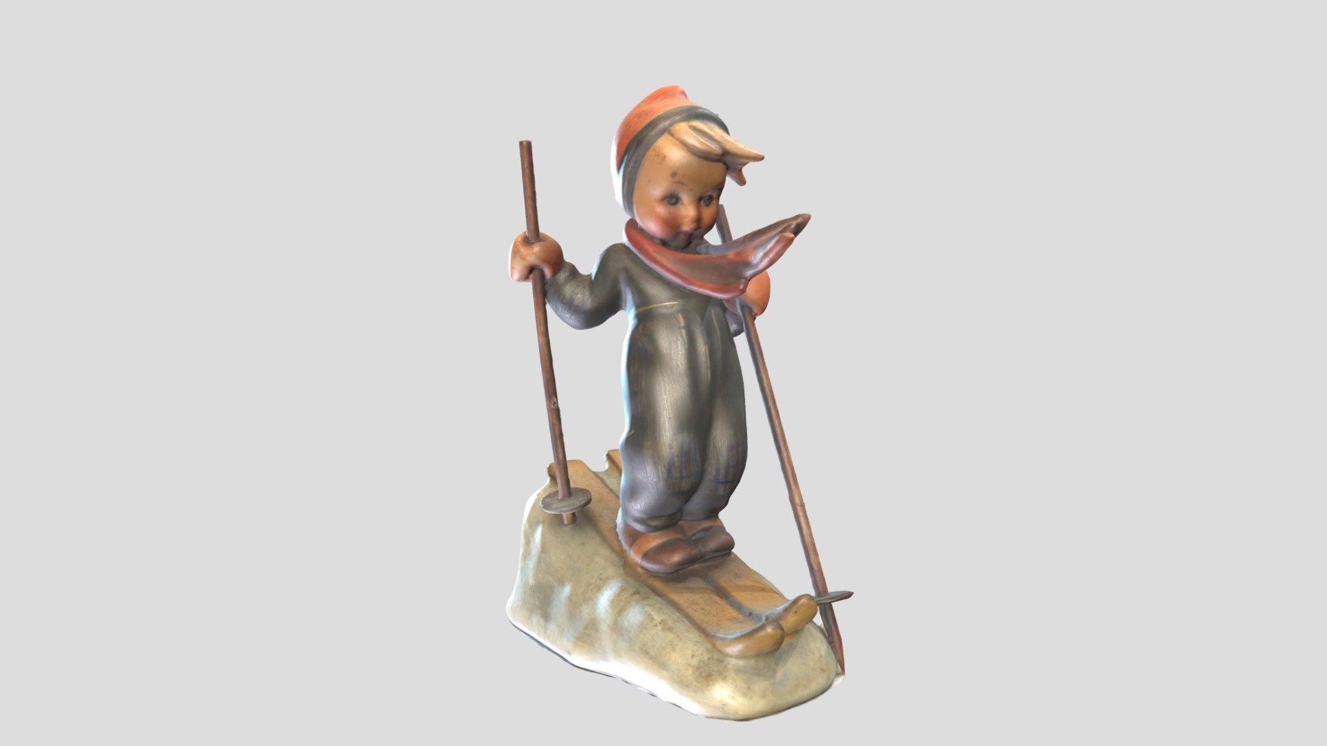 MJ Hummel Skier Figurine - Made with PhotoCatch - 3D model by ...