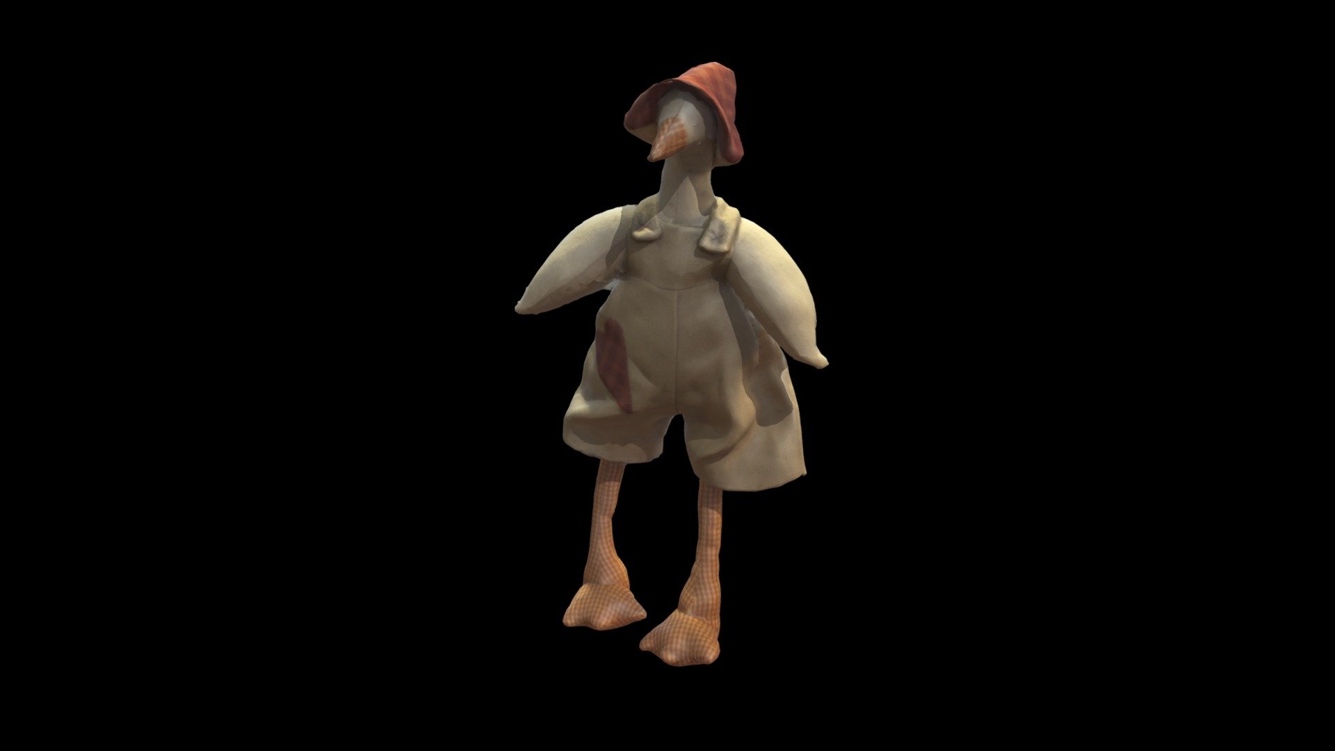 standing goose plush toy - 3D model by Pierre-Ferry-Drone [ba4f31f ...