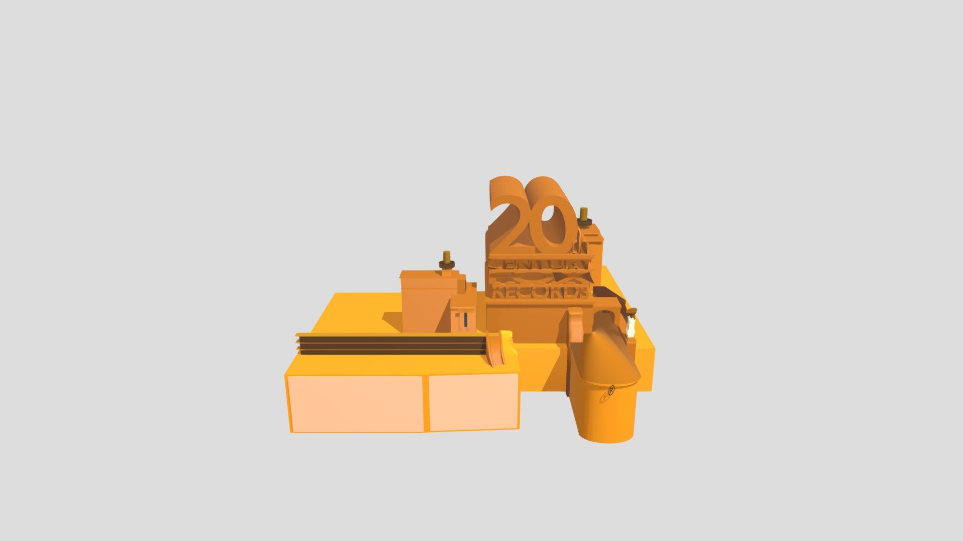 20th Century Fox Records Logo Remake 1978 - Download Free 3D model by ...