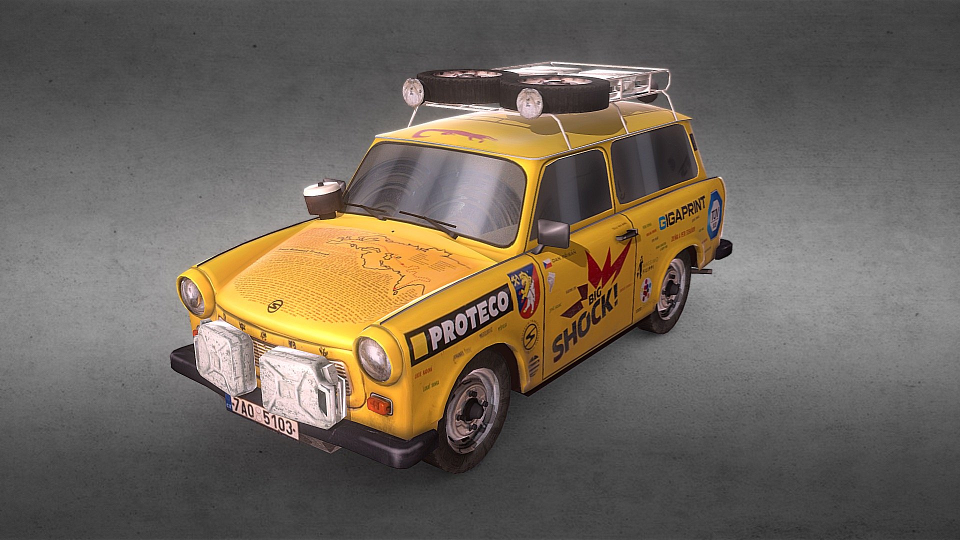 Trans Trabant - Download Free 3D model by elektronek [ba5011b] - Sketchfab
