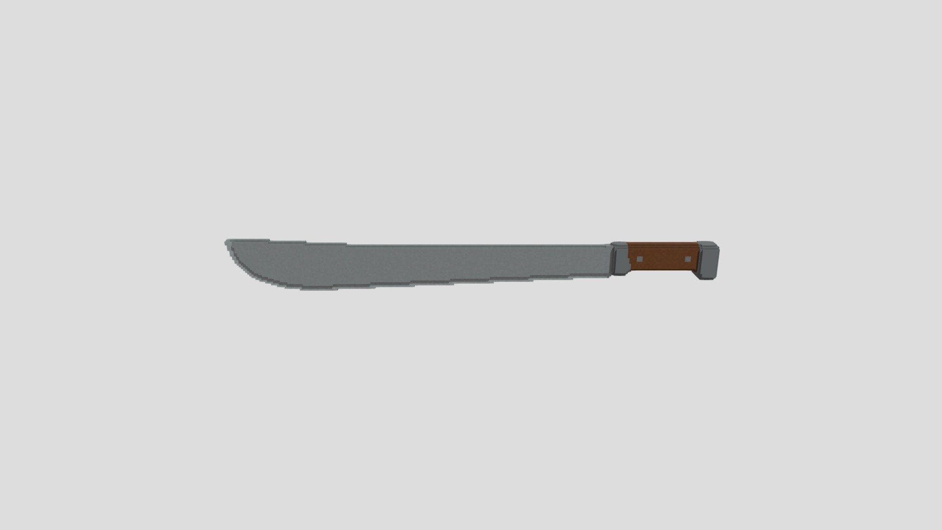 Machete voxel - 3D model by mxrcel (@mxrcel7475) [ba5142a] - Sketchfab