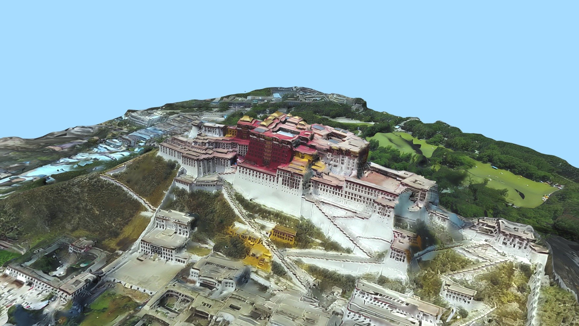 Potala Palace - fortress, Tibet - Buy Royalty Free 3D model by ...