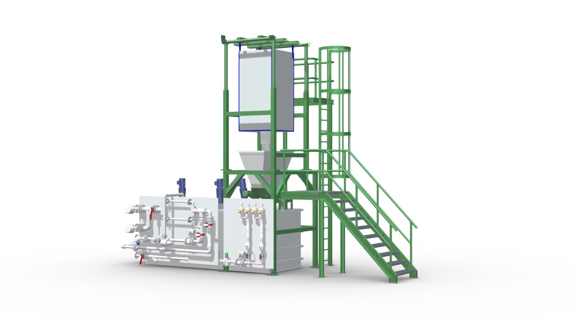 Polymer Production Unit - 3D CAD model - 3D model by Freek de With ...