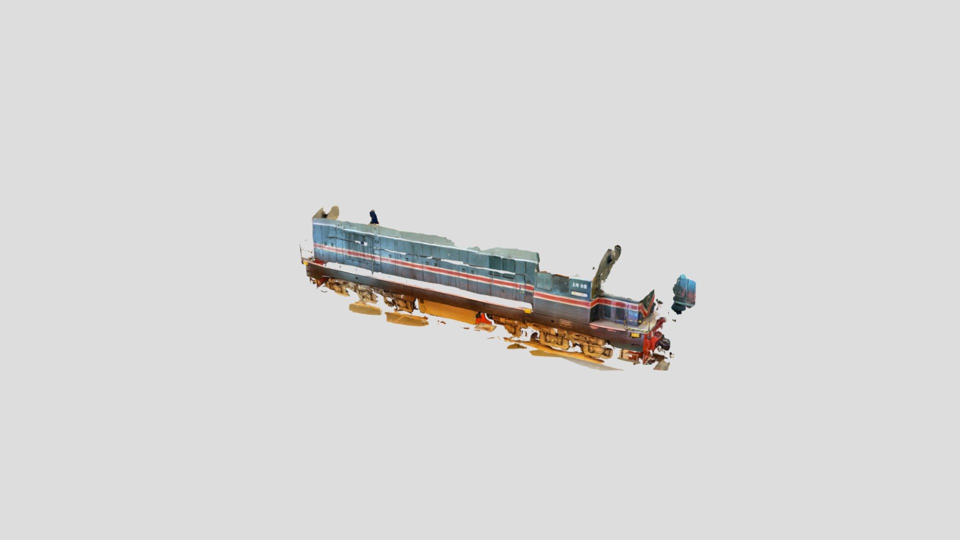 ND3 Diesel Locomotive ND3内燃调车机车 - Download Free 3D model by ...