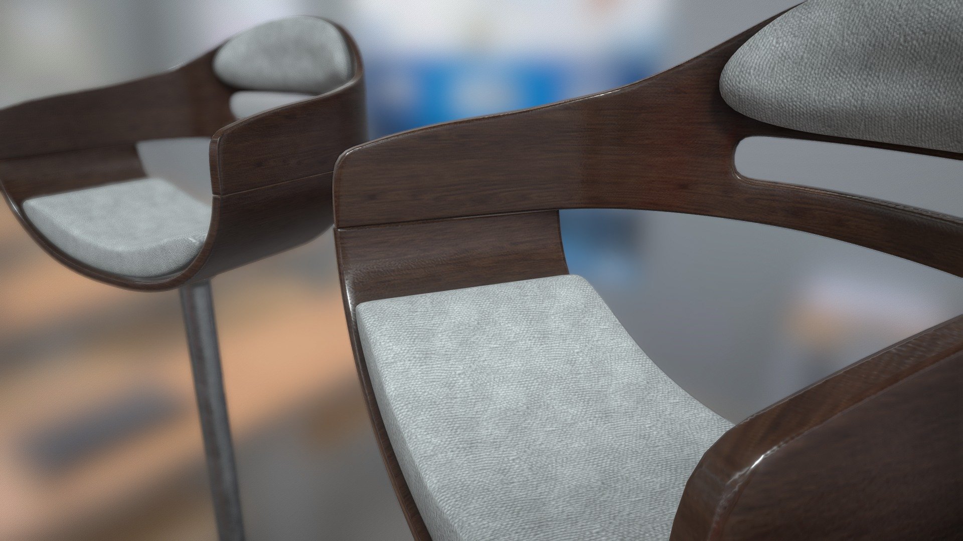 Bar Chair - 3D model by sagarbhagat53 [ba54bd9] - Sketchfab