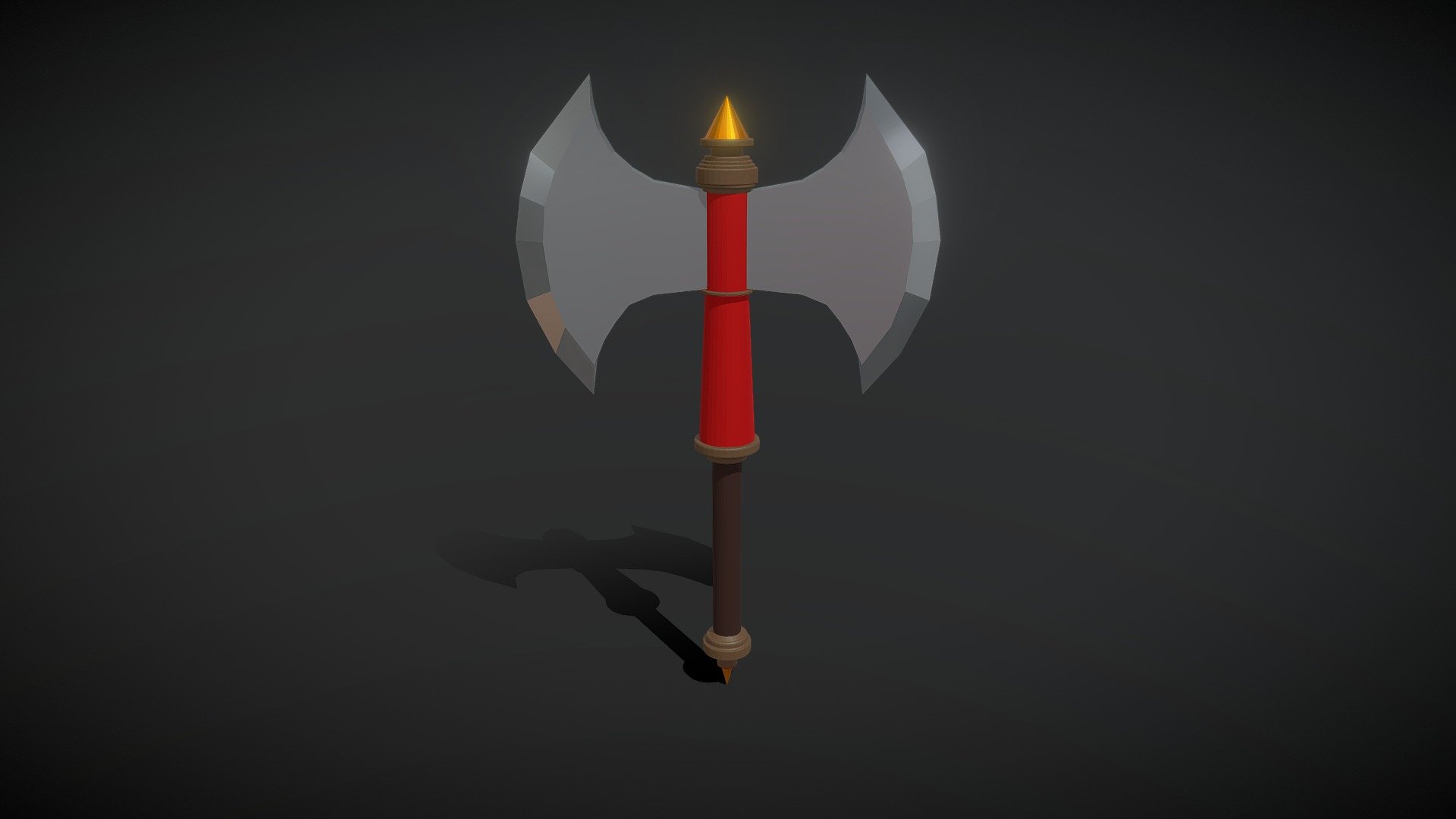 Basic Double Battle Axe - Download Free 3D model by doug.oscar [ba5767a ...