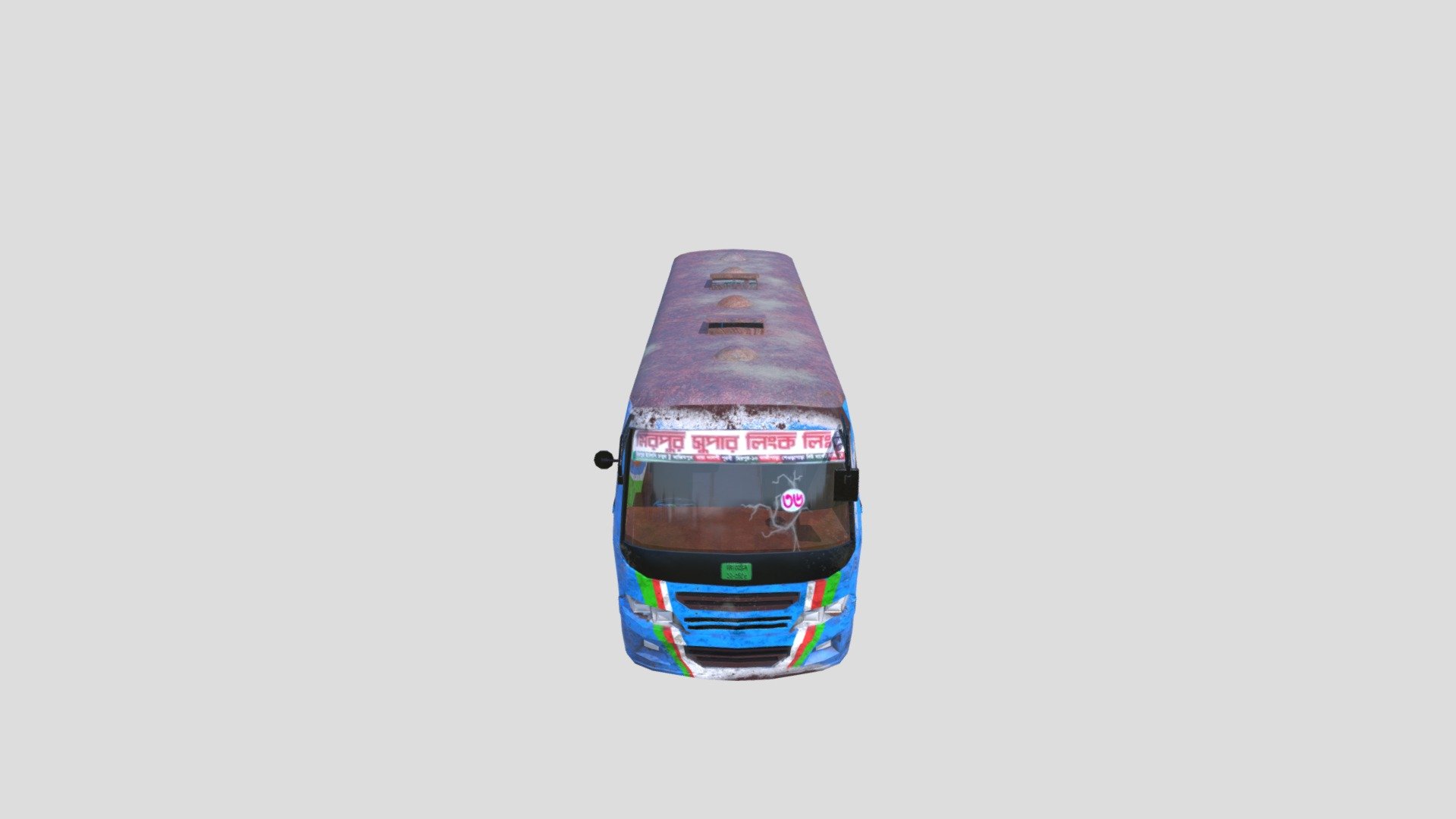 Mirpur Link Bus - 3D model by rounoqul435 [ba58abd] - Sketchfab