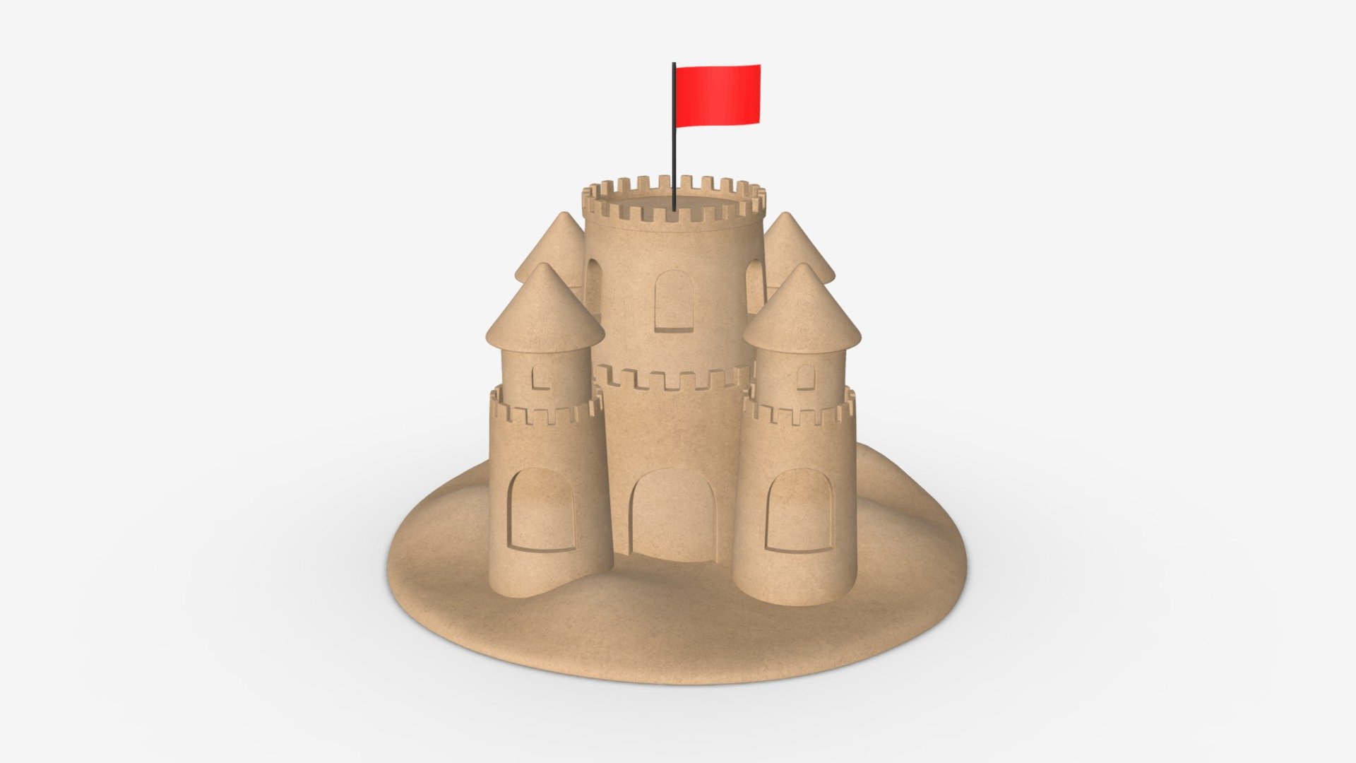 Sand castle 03 - Buy Royalty Free 3D model by HQ3DMOD (@AivisAstics ...