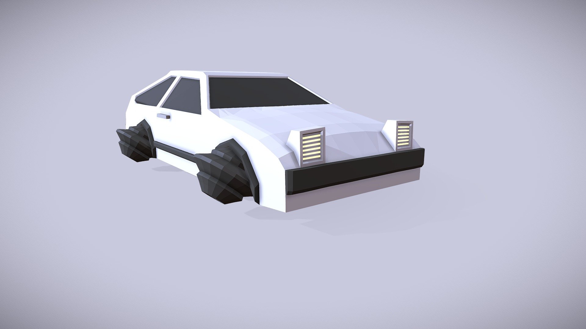 Toyota Corolla AE86 Low poly cyberstyle - 3D model by BalesteJ [ba5938b ...
