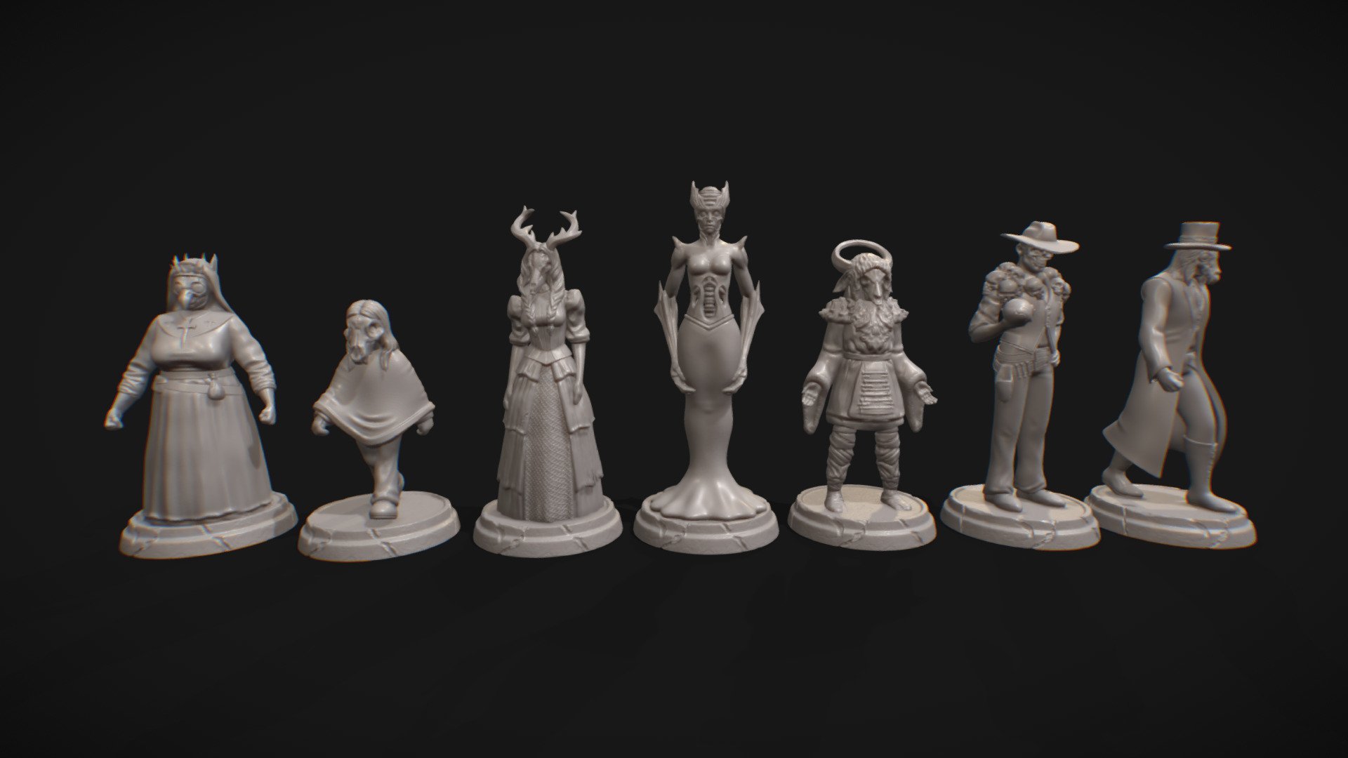 3D Printable Figurine Pack/Set - Buy Royalty Free 3D model by staryi ...