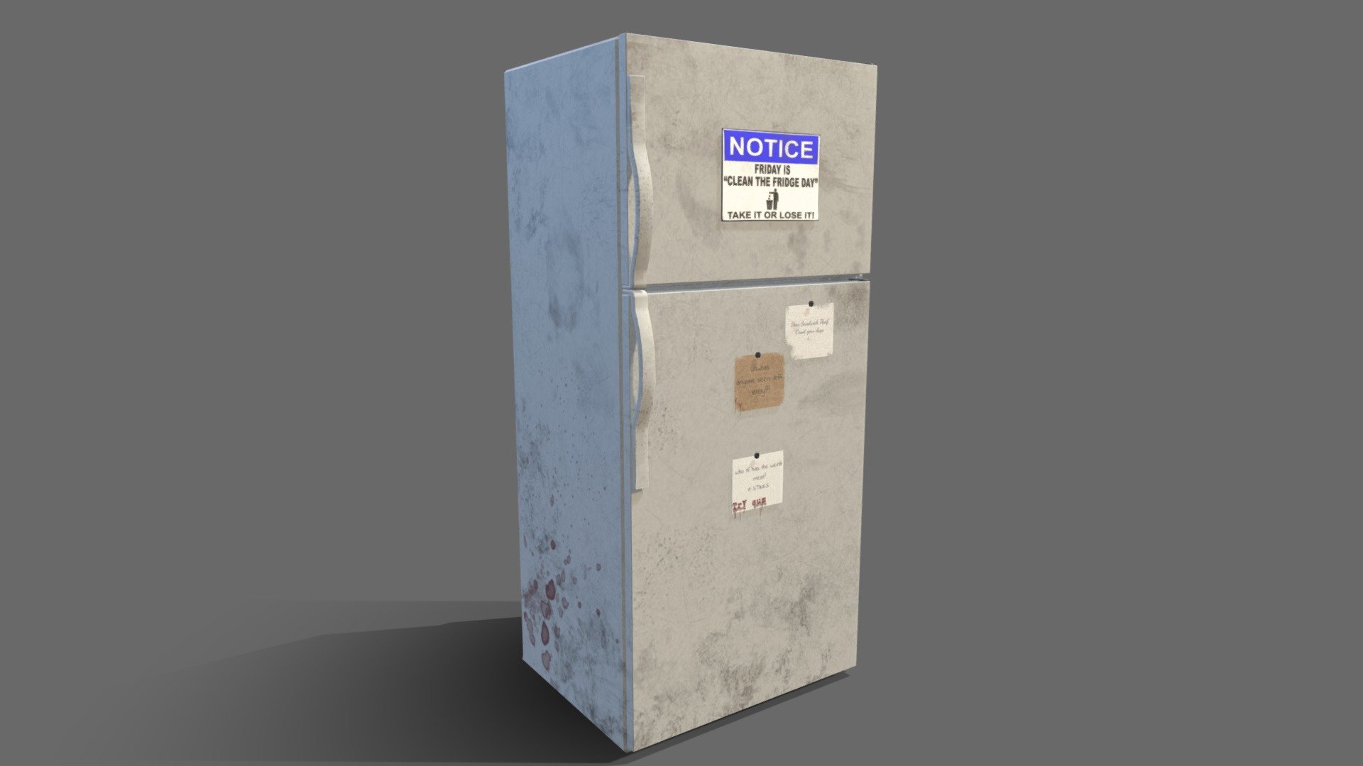 breakroom fridge - 3D model by emistew14 [ba59c35] - Sketchfab