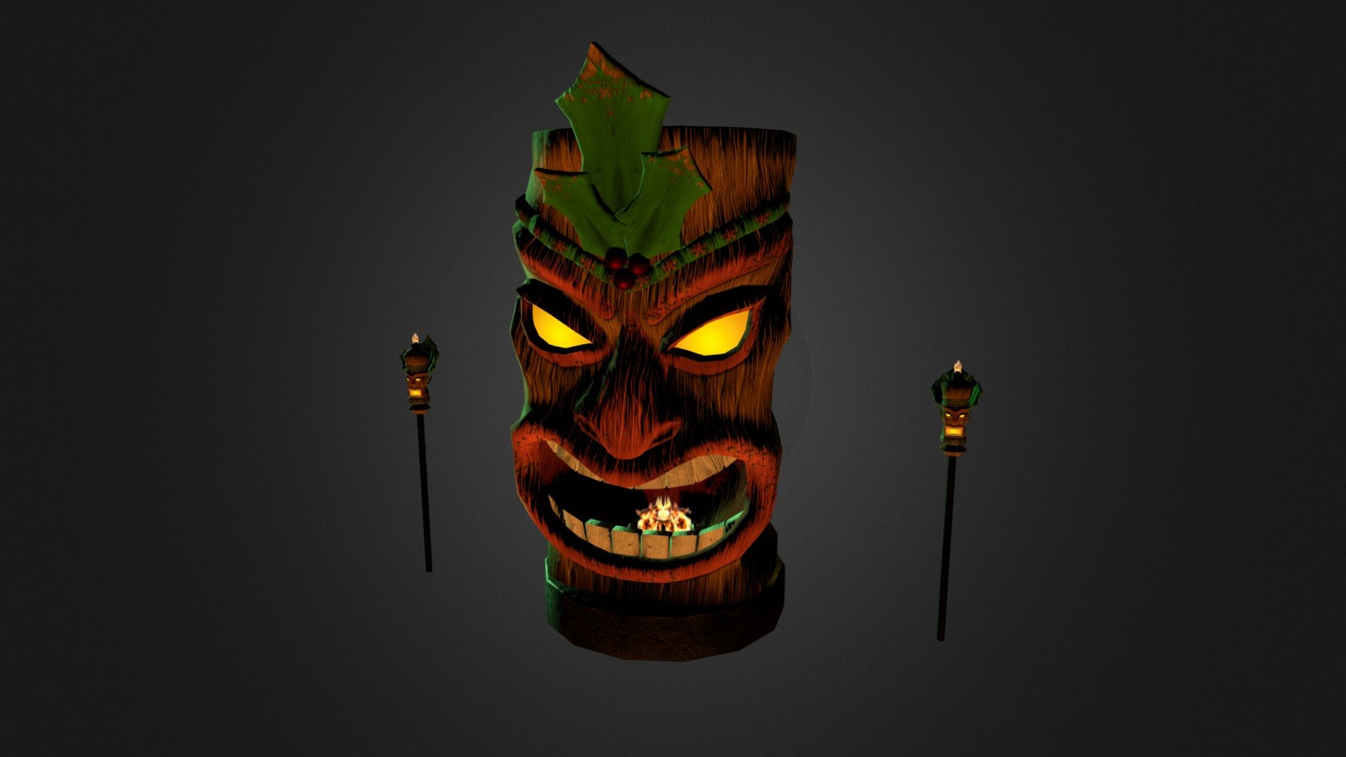 Tiki Torches - 3D model by Fool's Antics Studio (@lawlordp) [ba59d2c ...