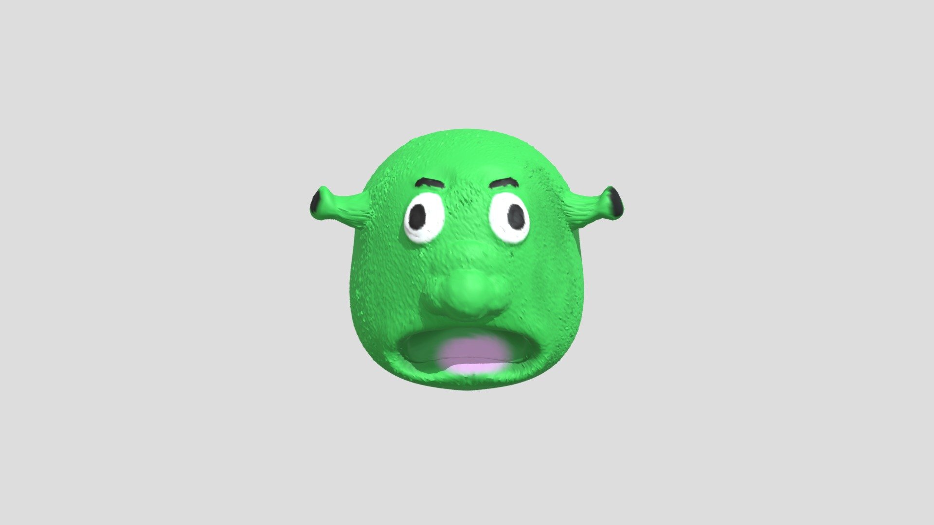 Shrek Realistic but a lot of vertices Model - Download Free 3D model by ...