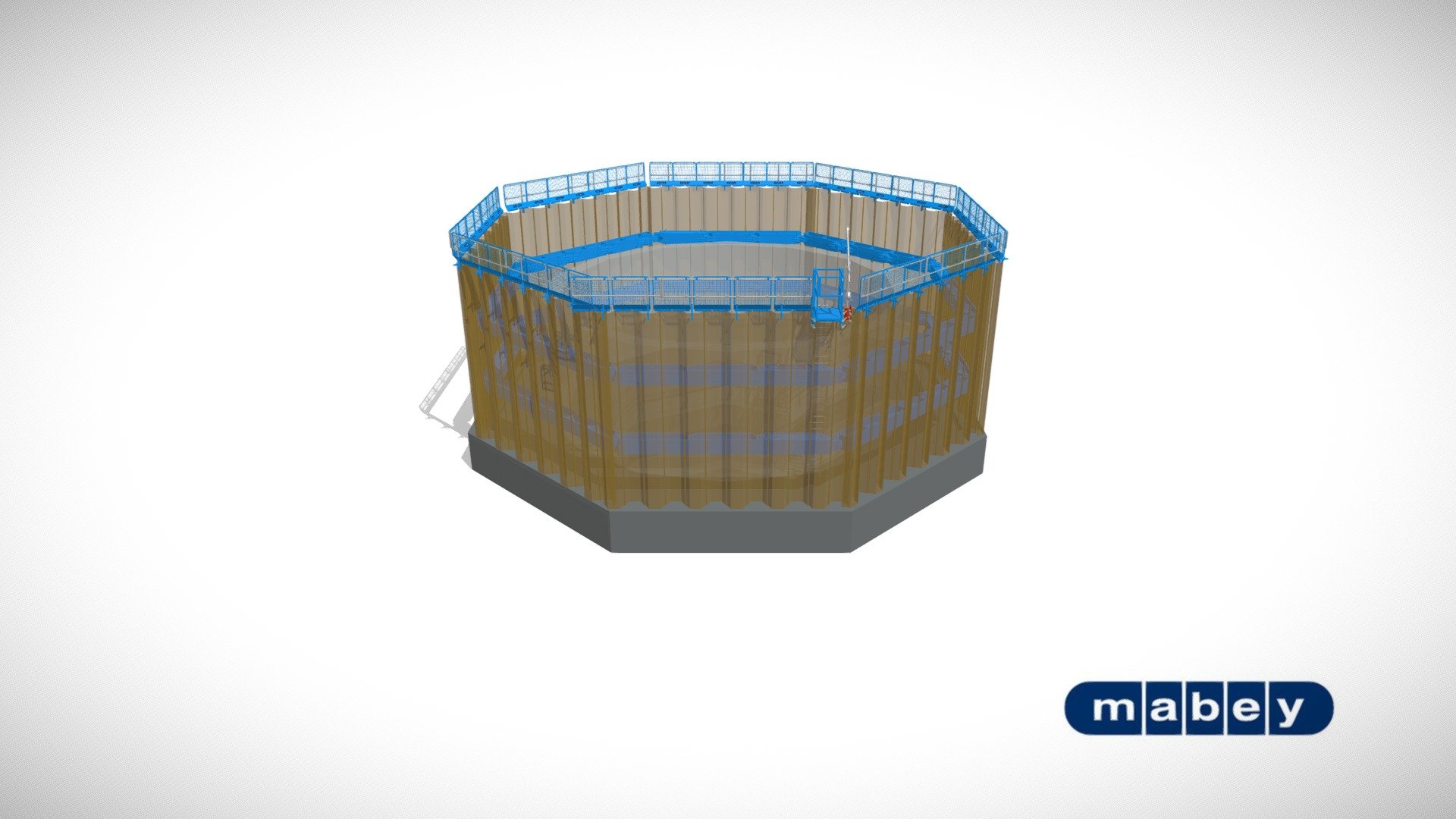 Octagonal Sheeting Frame - 3D model by Mabey Hire (@MabeyHire) [ba5cf93 ...