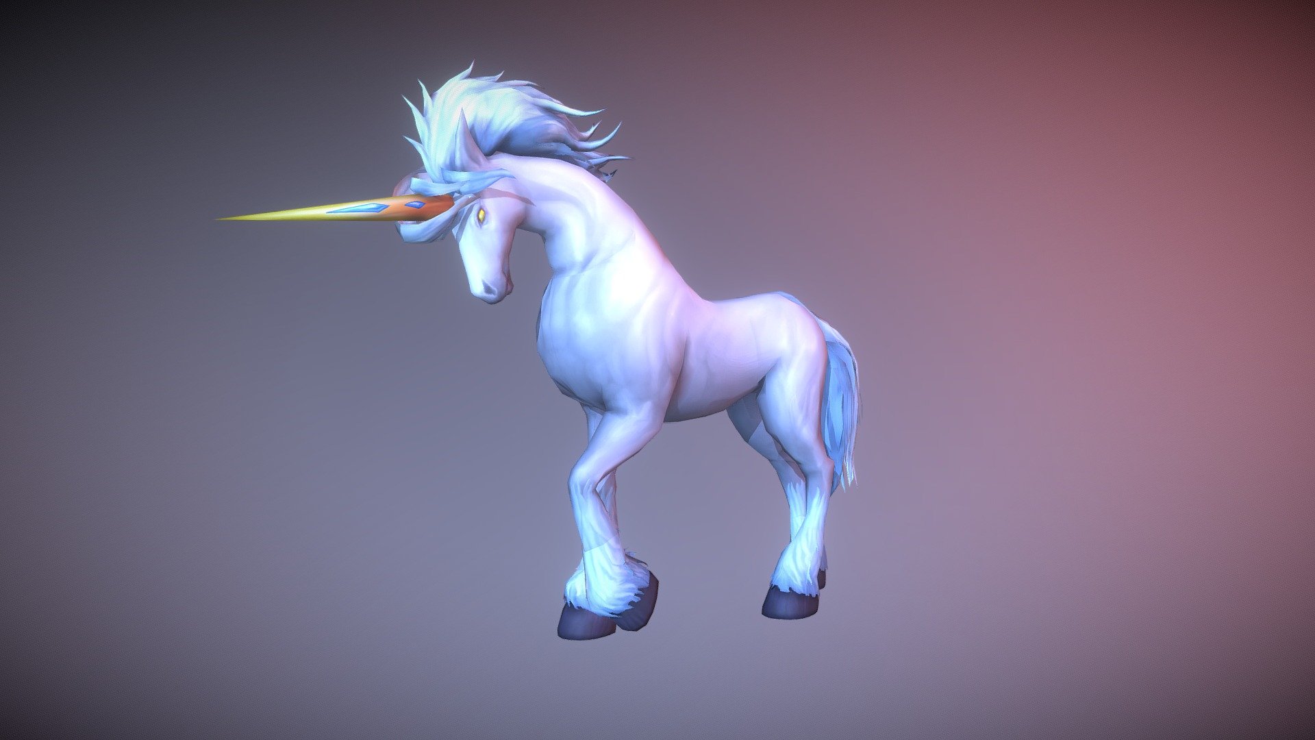 White Unicorn - 3D model by Eito Kimura (@EitoKimura) [ba5d659] - Sketchfab