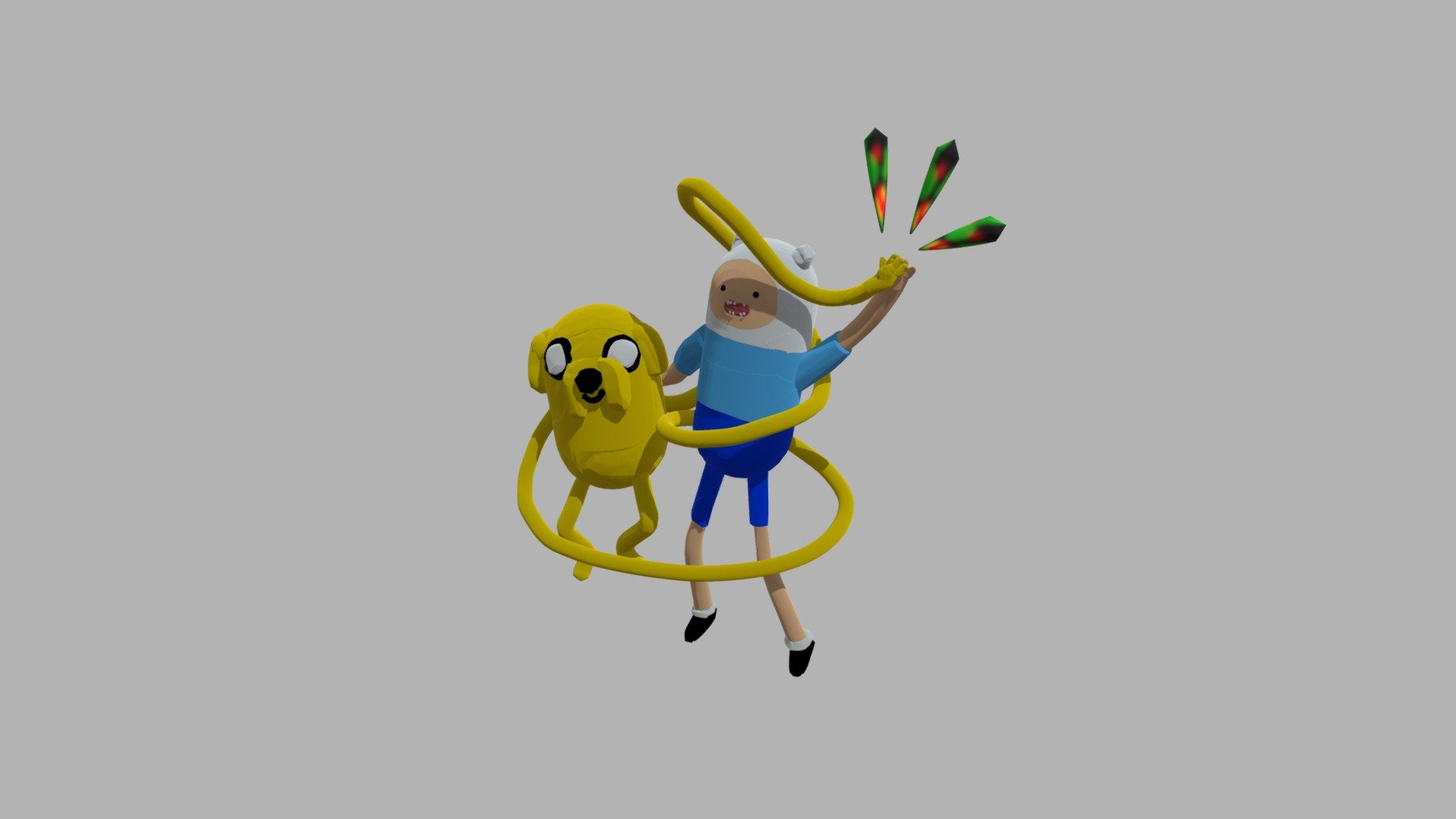 finn and jake - Download Free 3D model by organicayla [ba5eea1] - Sketchfab