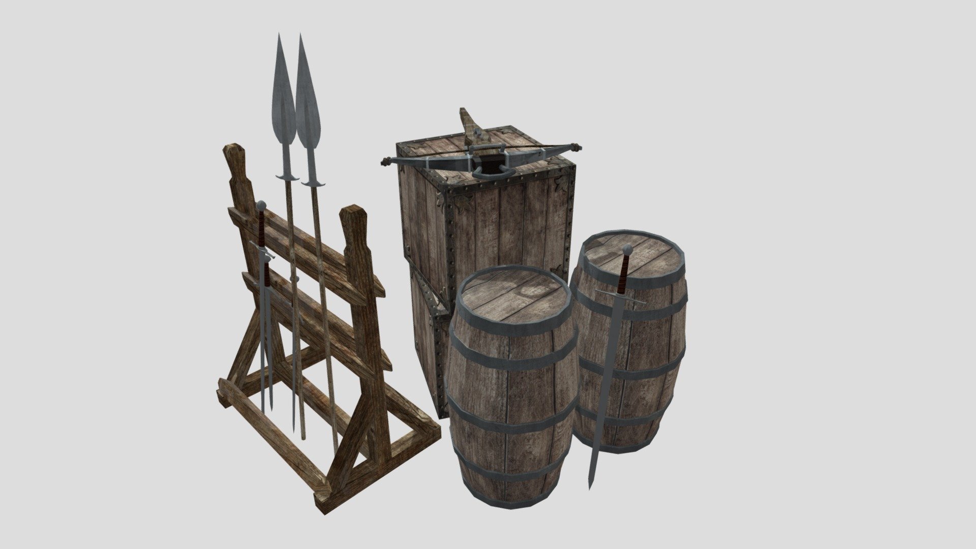Medieval Props - Download Free 3D model by Avelina (@avelina.99 ...