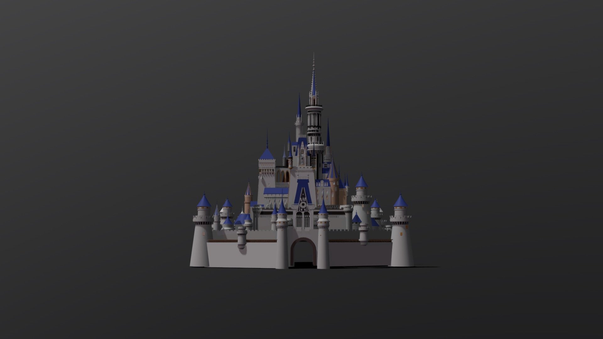 Disney Castle - Download Free 3D model by reynosa2000 [ba60144] - Sketchfab