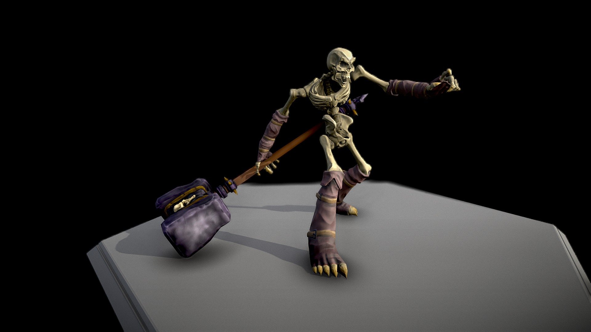 Low Poly Skeleton - 3D model by IronShy [ba60836] - Sketchfab