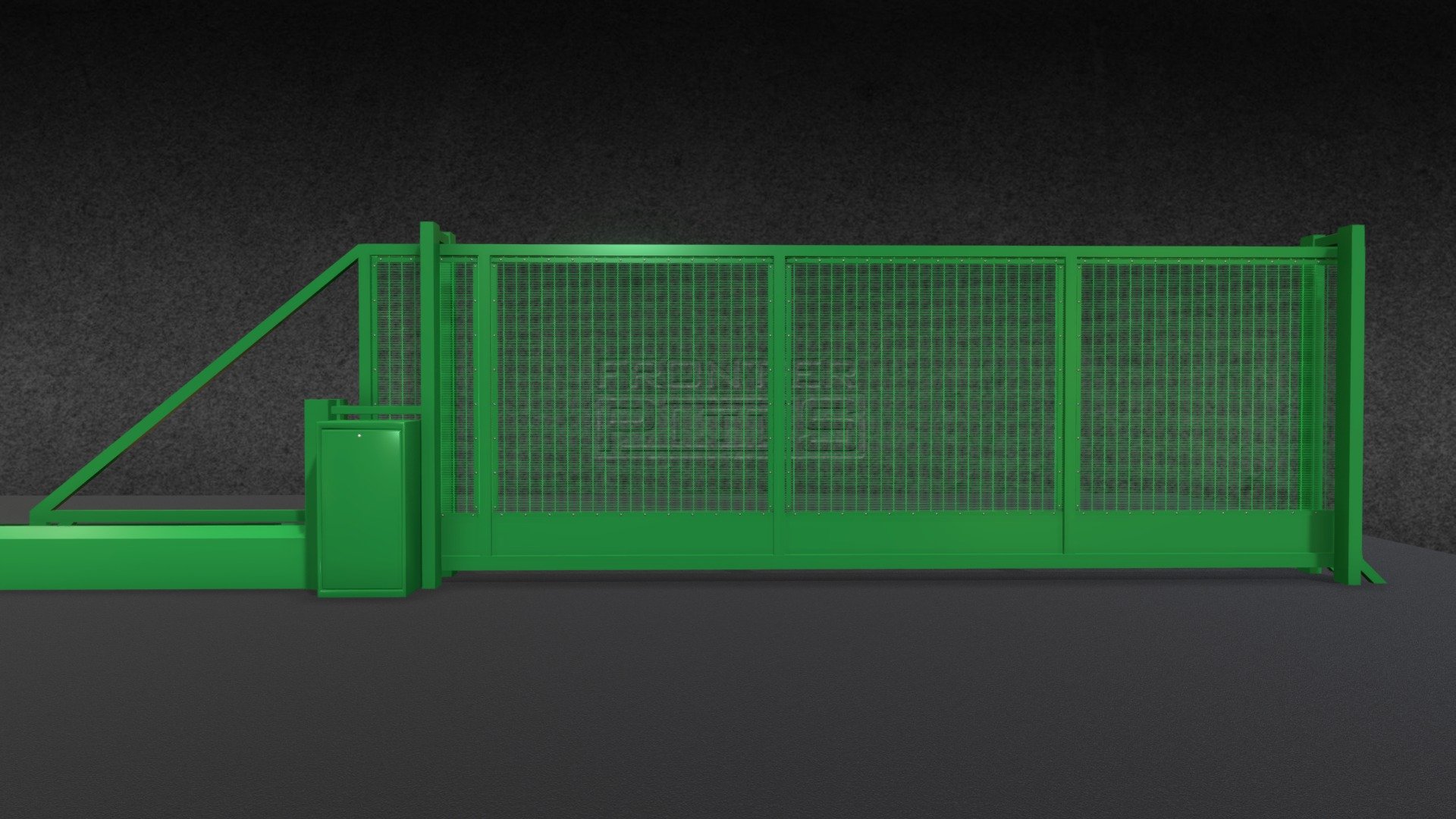Frontier Pitts LoTracker Sliding Gate - 3D model by Frontier Pitts Ltd ...