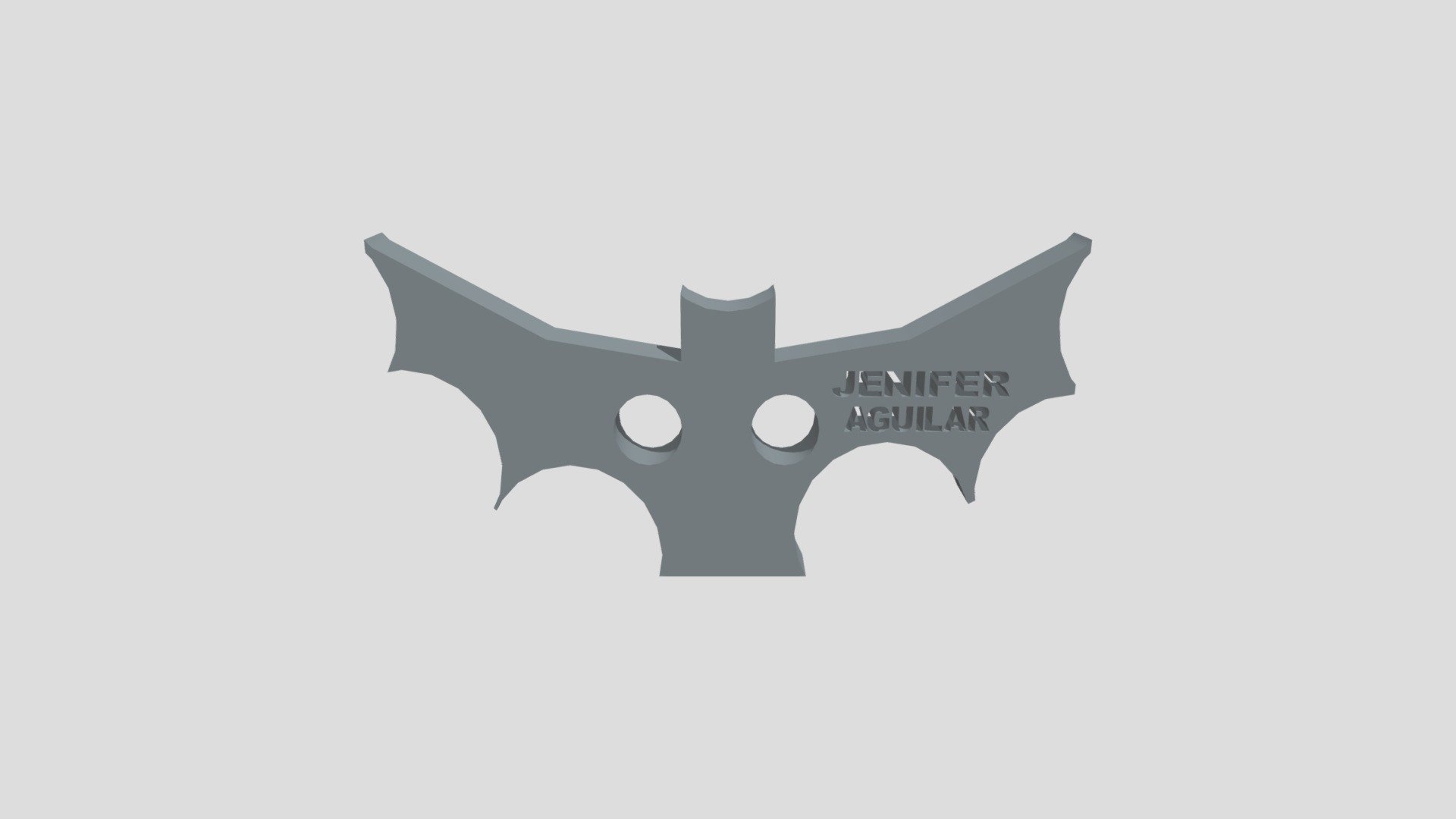Bat Button - 3D model by jenifernaguilarl [ba6345a] - Sketchfab