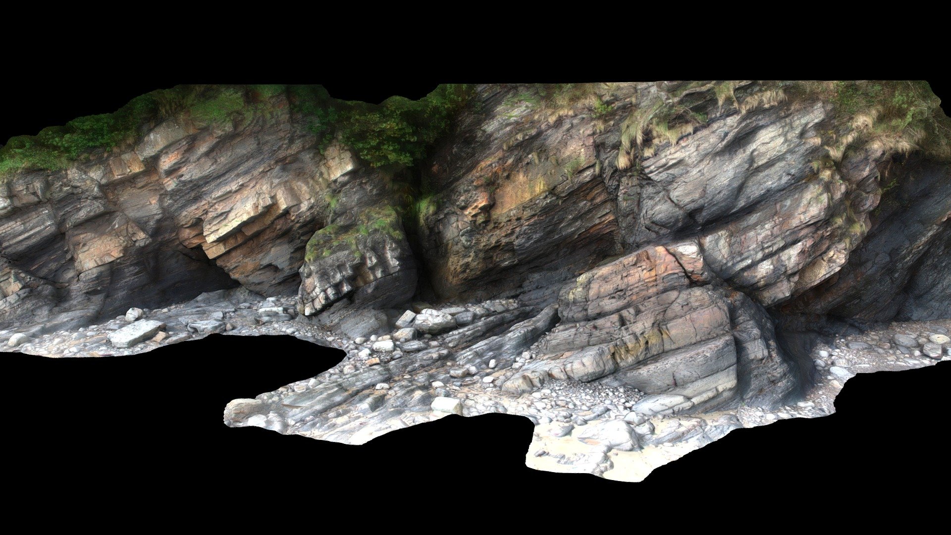 Saundersfoot normal fault - 3D model by e.RocK [ba63c48] - Sketchfab