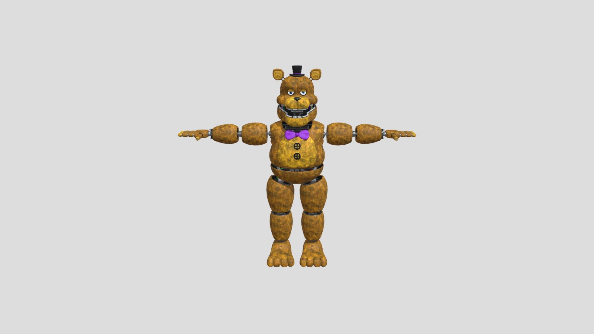 Fredbear - Download Free 3D model by Foxtrap (@Foxtrap_FNaF) [ba66496 ...