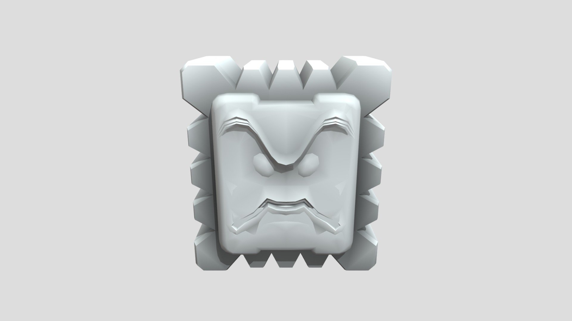 Thwomp - Download Free 3D model by pjmccartney.70 [ba666d8] - Sketchfab