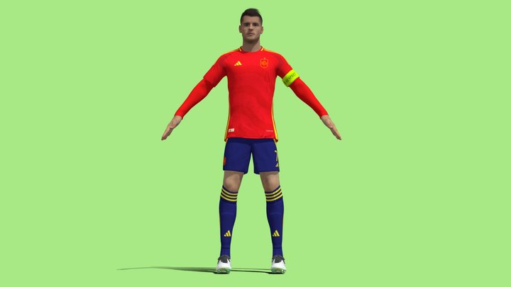 Footballer 3D models - Sketchfab