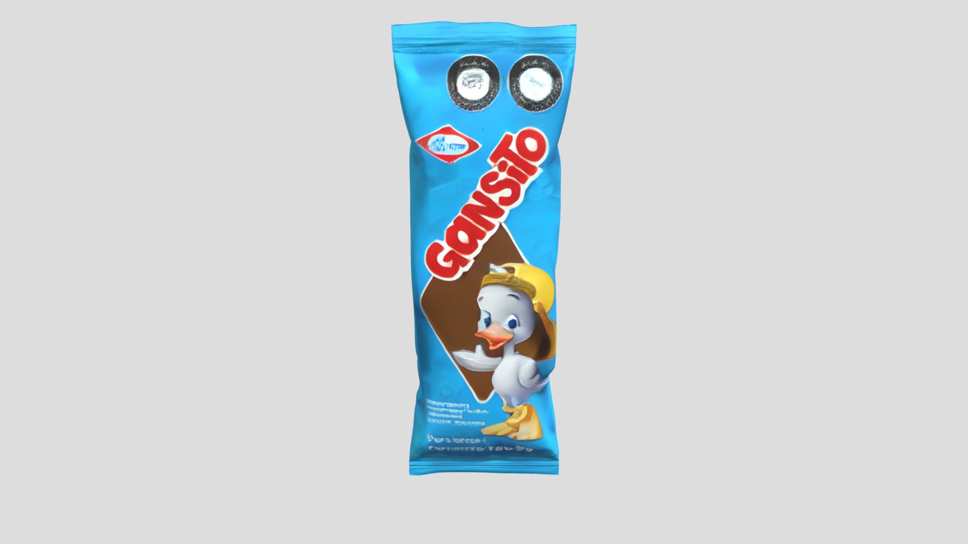 Gansito snack packaging with cartoon duck masco - 3D model by ...