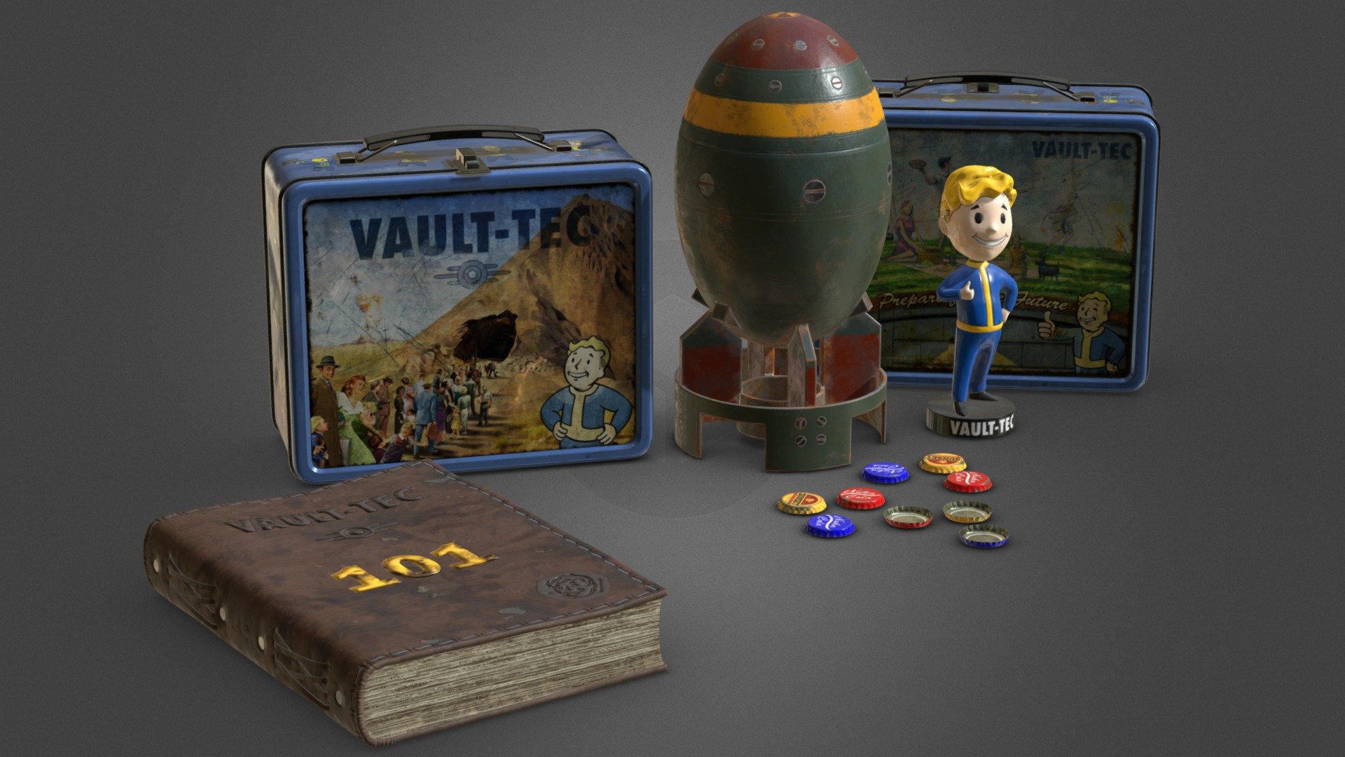 Fallout Shelter Geek Set - Buy Royalty Free 3D model by 0legator ...