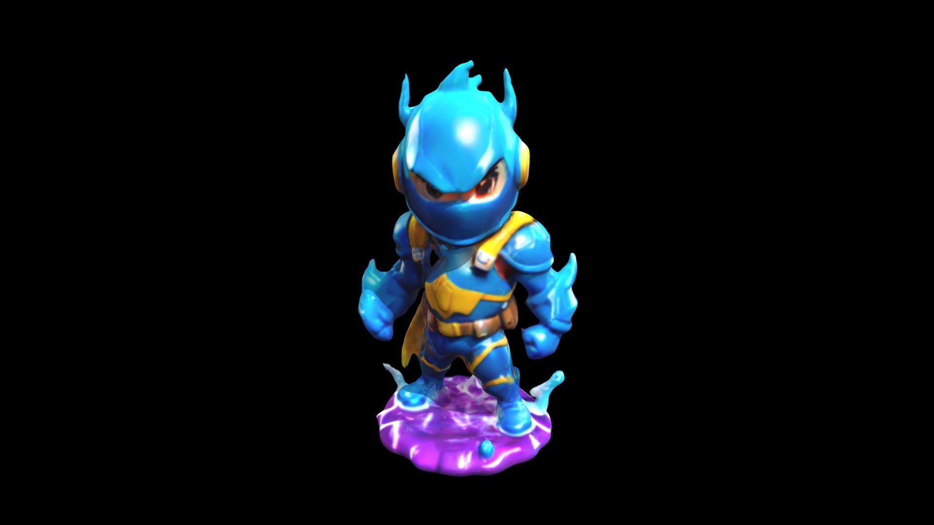 "Knight in a Bright Blue Armour" - Download Free 3D model by klrxyz ...