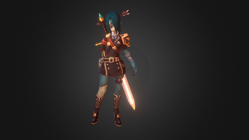 Blade Girl H04 - 3D model by CrossRoad (@kimys2848) [ba6a65d] - Sketchfab