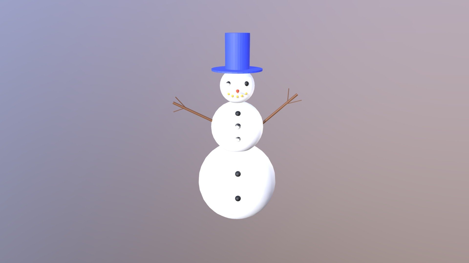 snow man - 3D model by moathabbas [ba6baeb] - Sketchfab