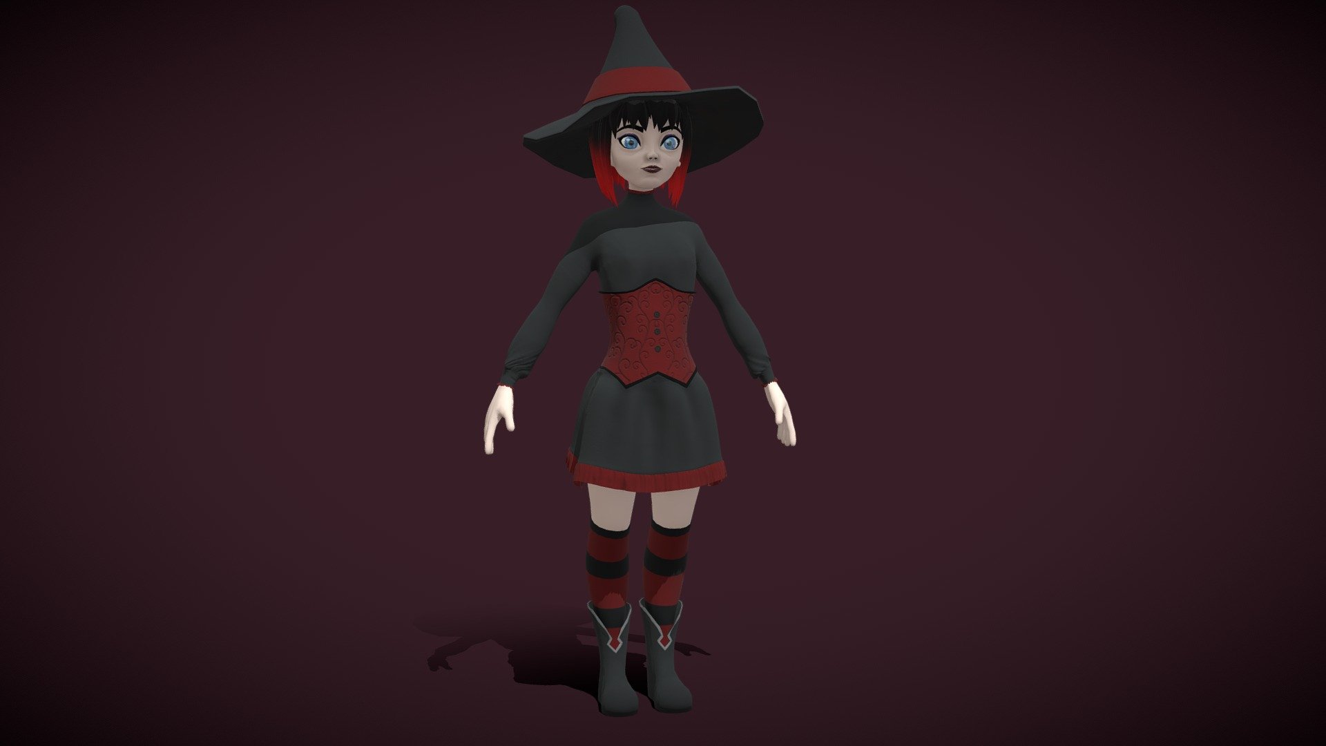 Witch character - Buy Royalty Free 3D model by irenevicente [ba6f29f ...