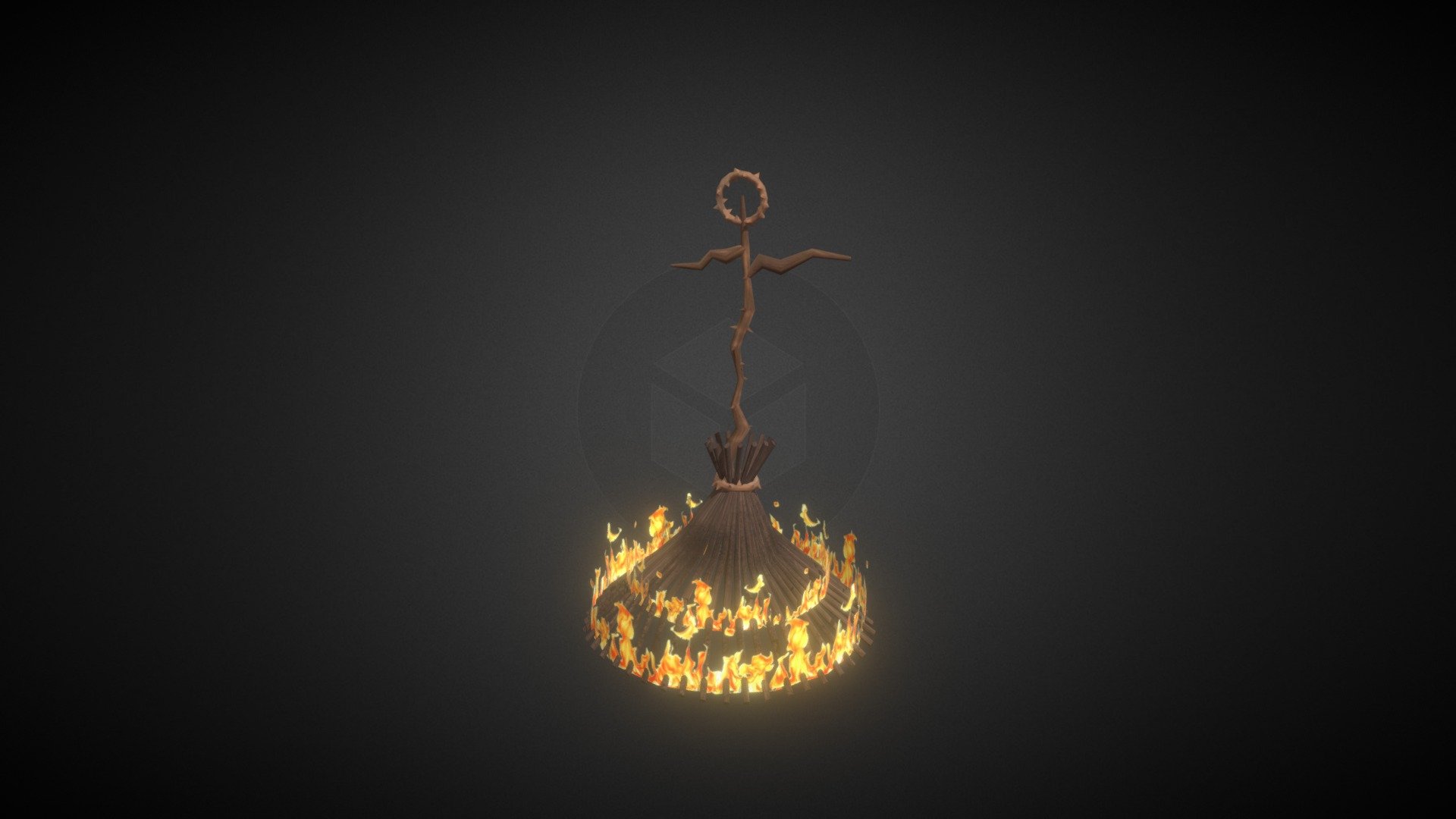 Cartoon Bonfire - 3D model by javiergj98 [ba70d53] - Sketchfab