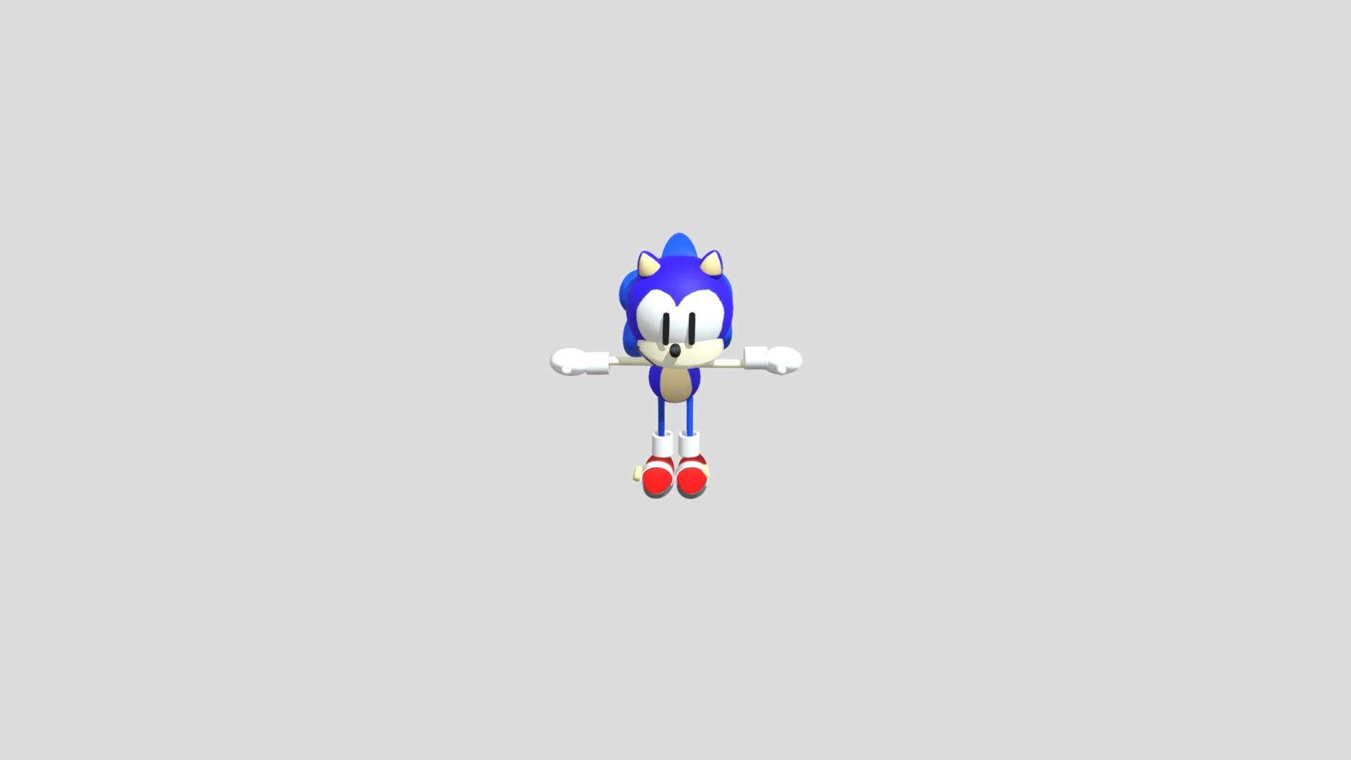 sonic model - Download Free 3D model by 29wvue5795 [ba716db] - Sketchfab