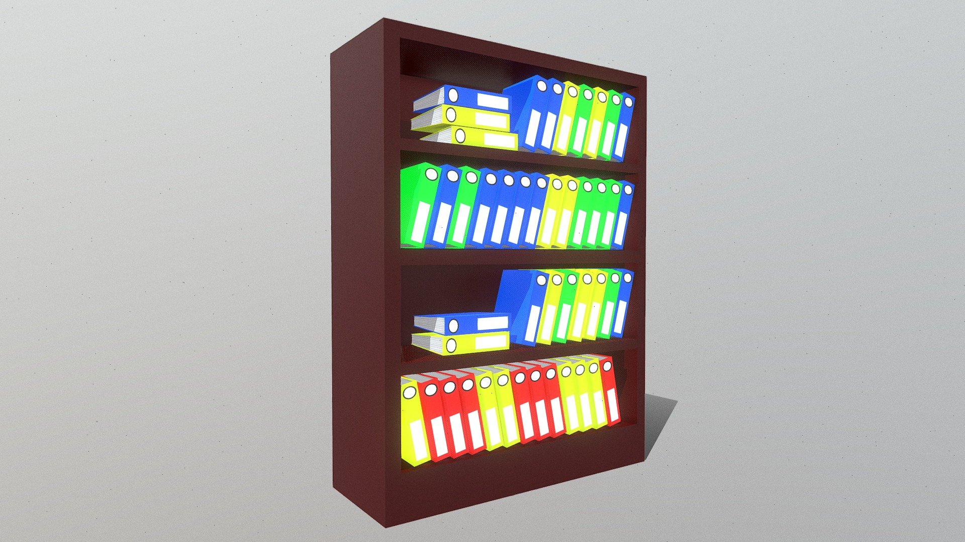 Cabinet Shelf with files - Download Free 3D model by BrightMoon ...
