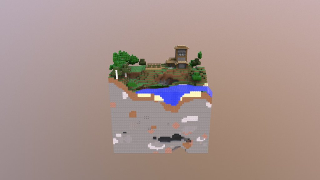 Minecraft world - 3D model by cjt207 [ba729de] - Sketchfab