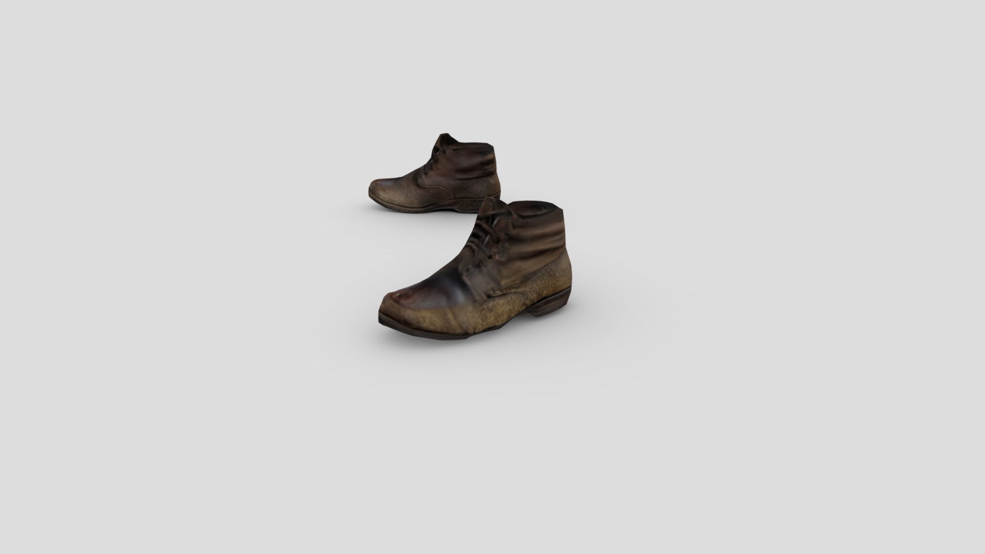 Low Poly Old Worn Country Farmer Boots Shoes - Buy Royalty Free 3D ...